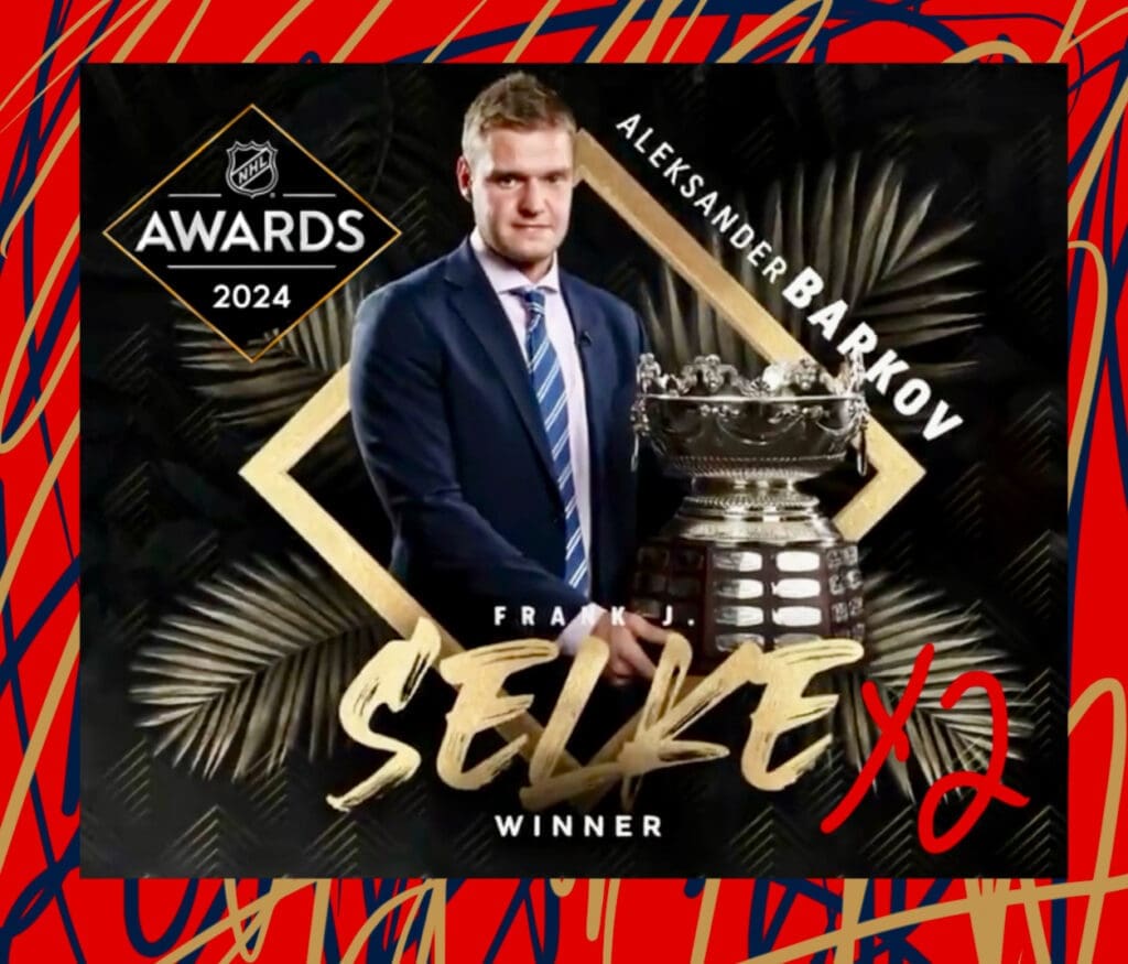 Never In Doubt: Sasha Barkov Wins Second Selke Trophy in Rout